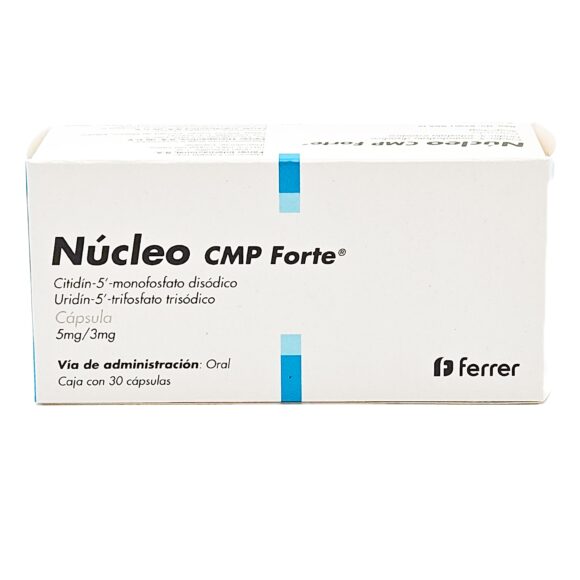 NUCLEO C.M.P. FORTE 5/3MG CAPSULAS 30 - Farmacia de Chila